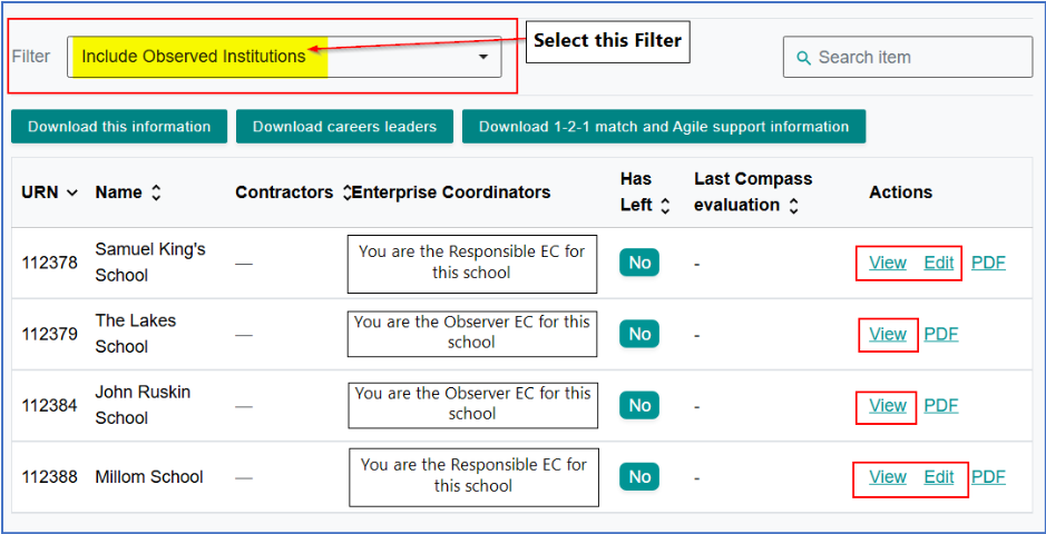Adding Observing EC to institution profiles for Partner/SC users ...